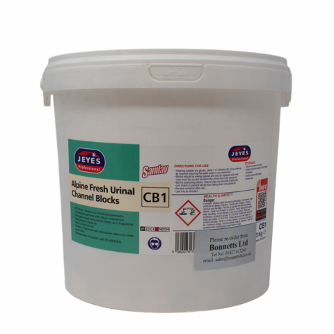 Jeyes Pine Fresh Urinal Blocks - 3kg Tub - Bonnetts Cleaning Supplies